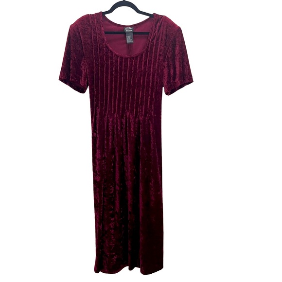 brett Alixander | Dresses | Vintage Brett Alexander Burgundy Velvet ...